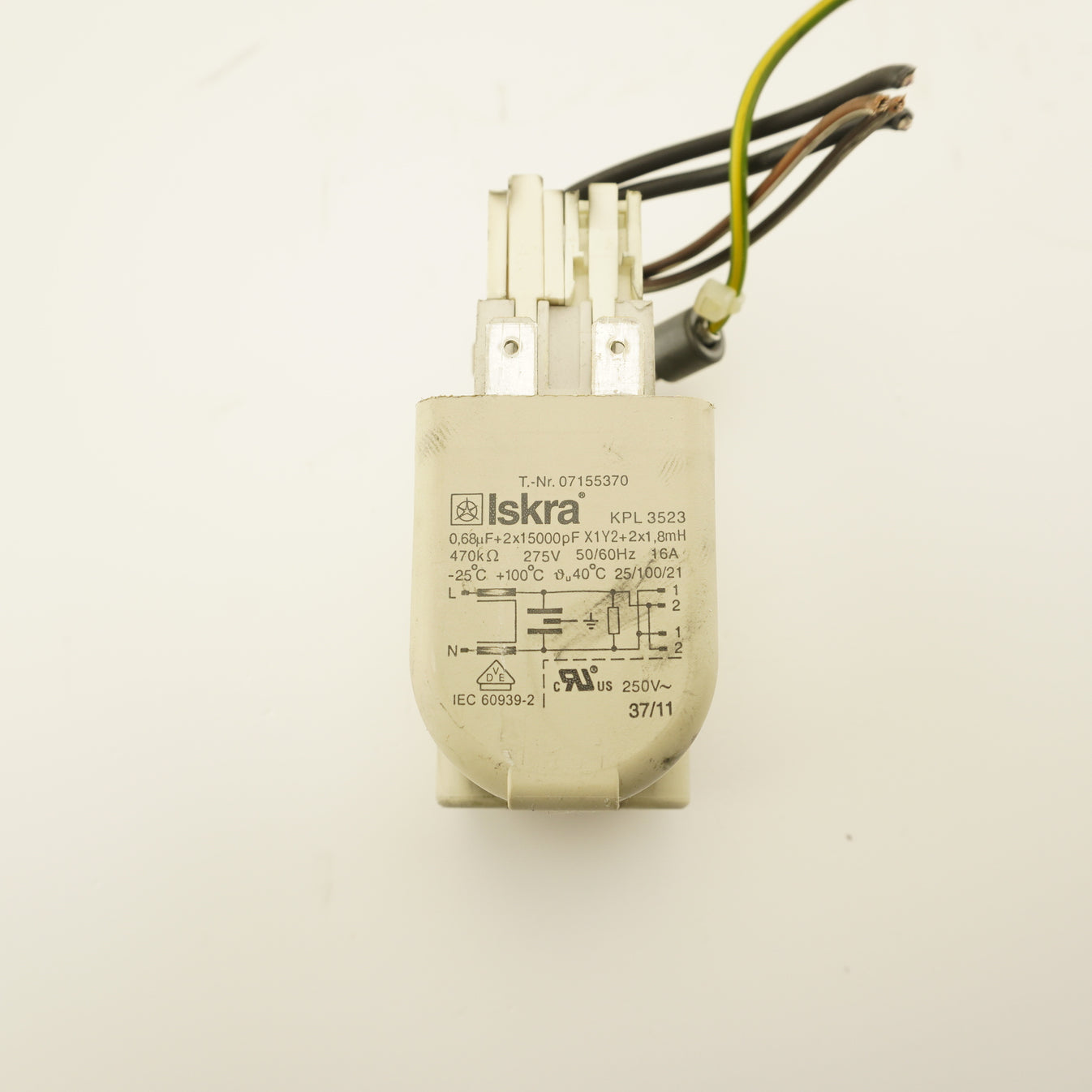 Miele Washing Machine Mains Electrical Suppressor Filter 07155370 0751 ...