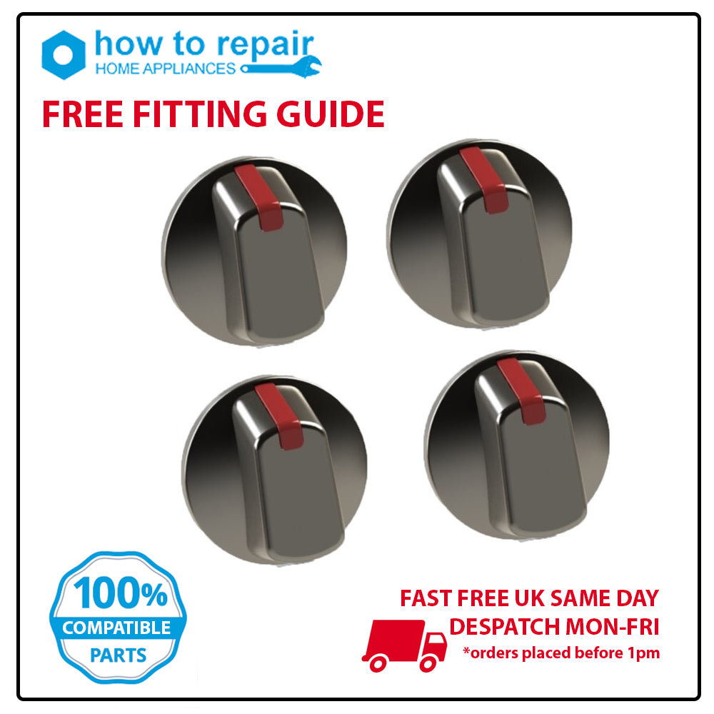 Universal 48mm Stainless Steel Cooker Control Knob Pack of 4 – How-To ...